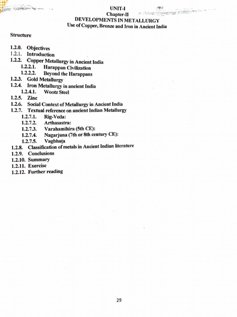 HISTORY 5th SEM Unit 1 Ch2 & Ch3 | PDF | Steel | Metallurgy