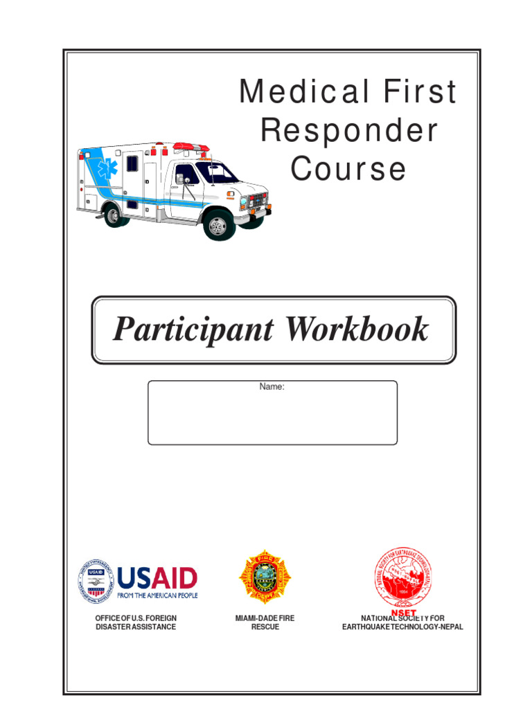 MFR Participants Workbook | PDF | Emergency Medical Services | Injury