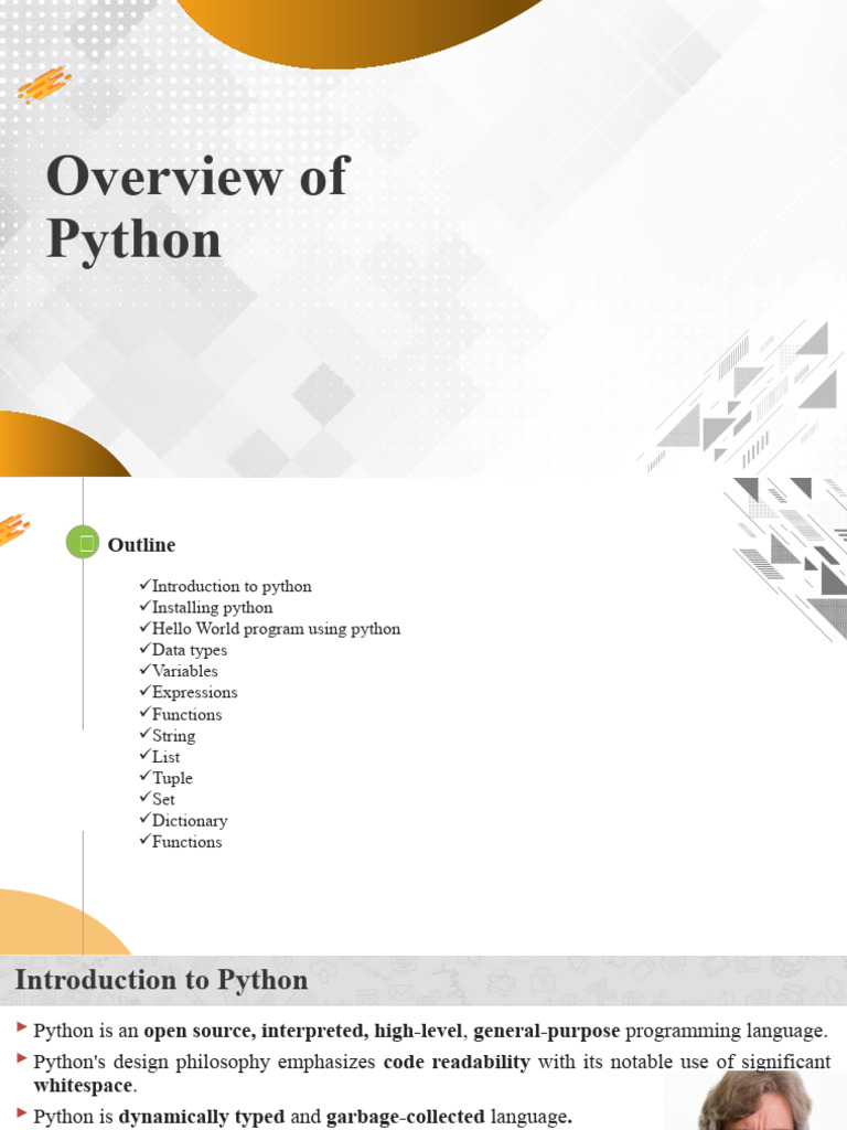 Python Pdf Python Programming Language Variable Computer Science