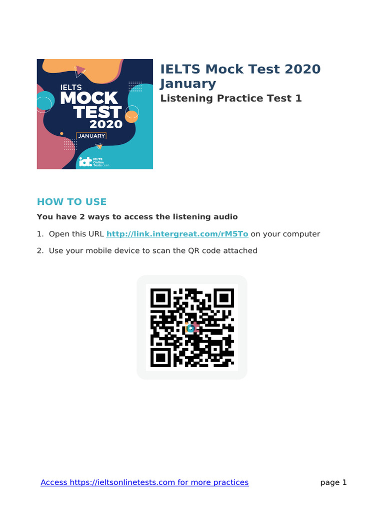 Listening Sample 10 | PDF | Travel Visa | Qr Code