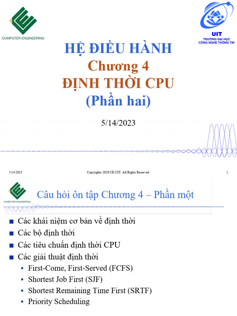 Week05 Chapter4 CPU Scheduling Part2.Vi | PDF