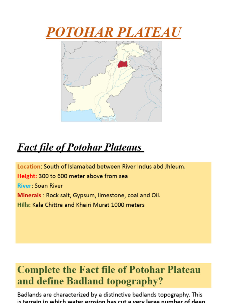 Potohar Plateau | PDF