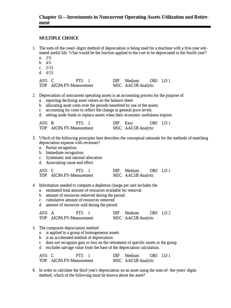 Stice18e TB Ch11 | PDF | Depreciation | Book Value