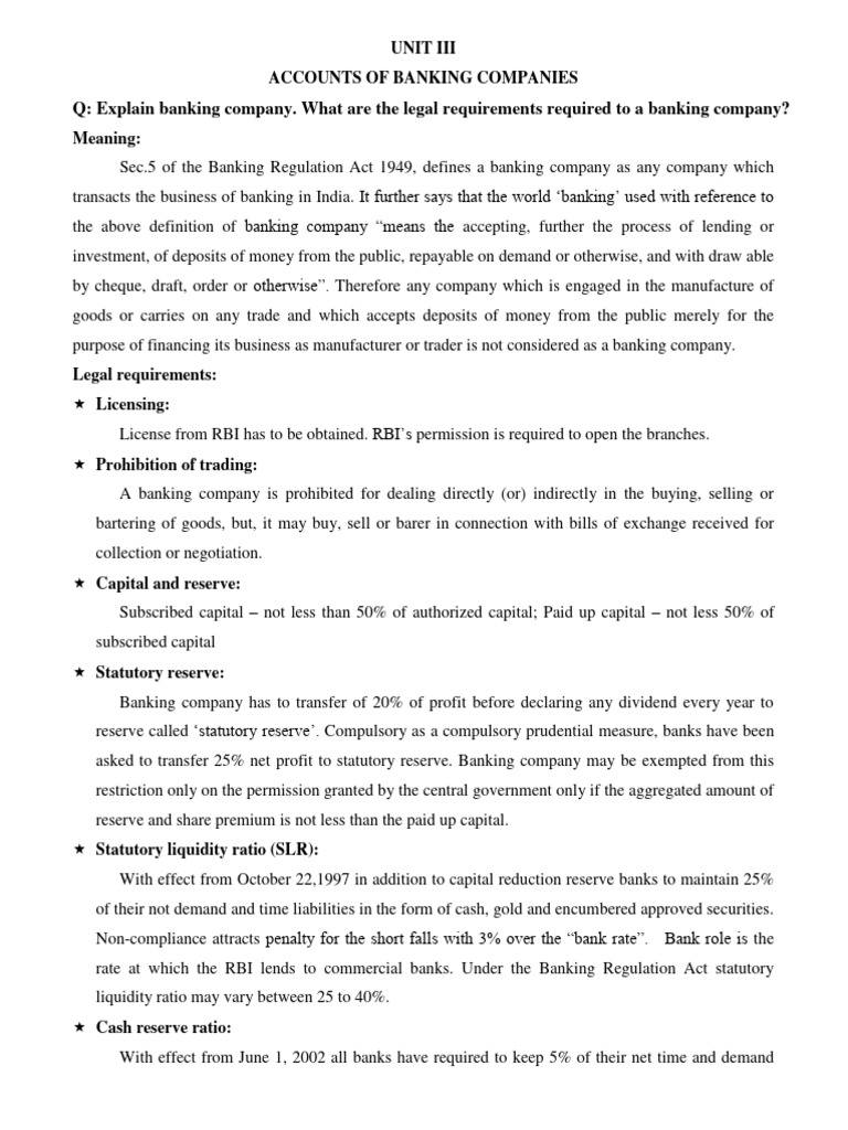 Corp Acc UNIT III | PDF | Banks | Debits And Credits