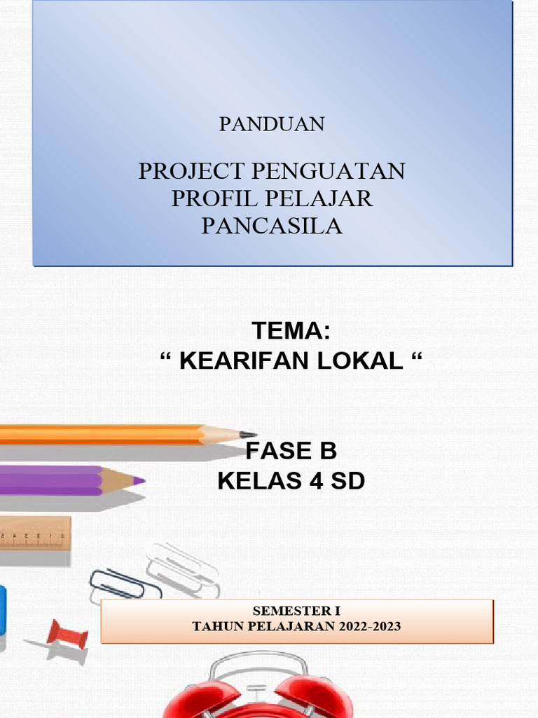 Proyek P5 Kelas 4 2022-2023 | PDF