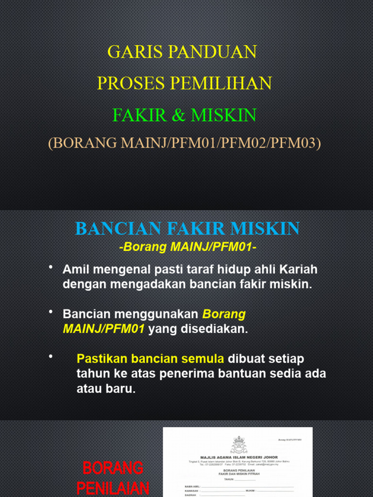 Garis Panduan Borang Bancian F M Pdf