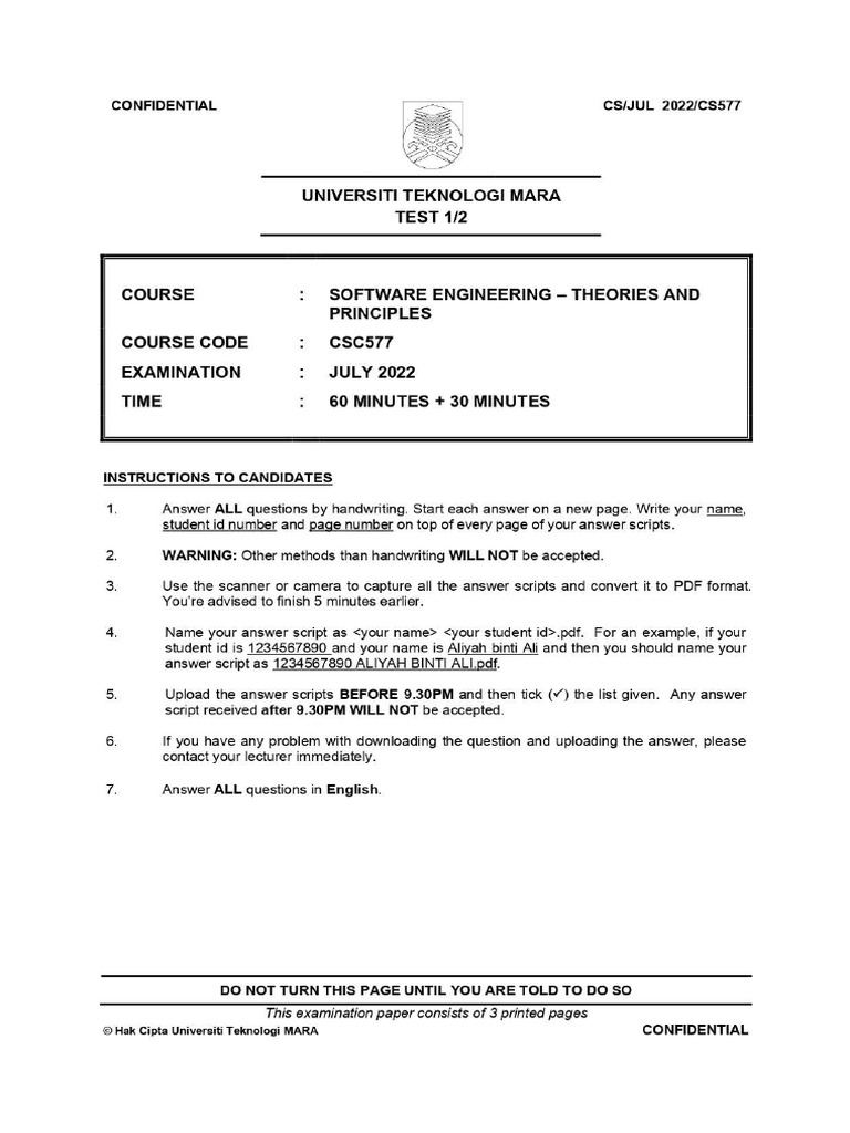 CSC577 (Test1) - 20222 | PDF