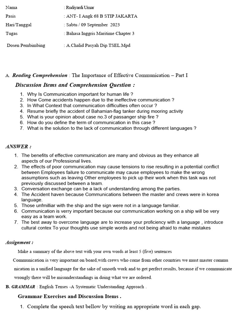 Rudiyardi Umar | PDF | Communication | English Language