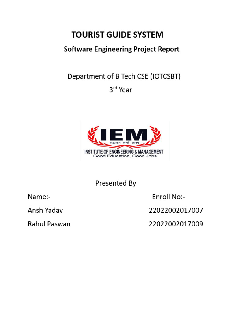 Tourist Guide System | PDF | Websites | World Wide Web