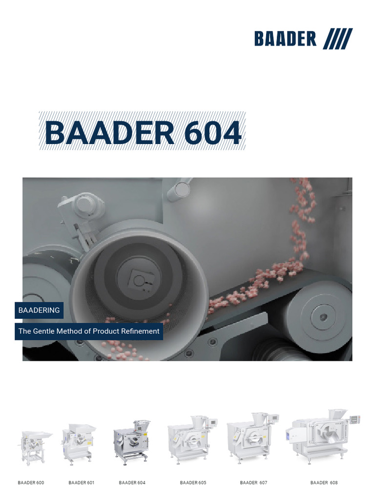 Brochure BAADER 604 English 2021 | PDF | Data