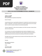 SAMPLE Request Letter For Clean-Up Drive | PDF | Science & Mathematics