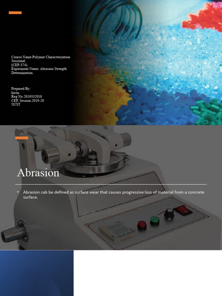 Abrasion Strength Determination | PDF | Wear | Polyvinyl Chloride