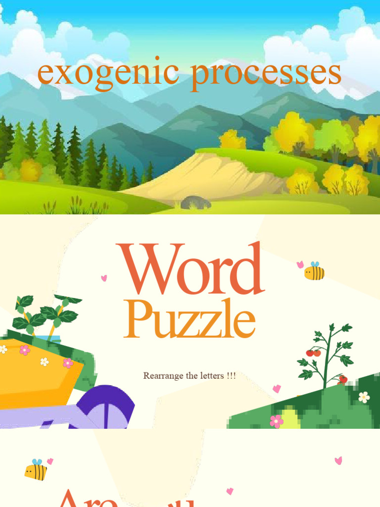 Exogenic Processes Report in El Sci | PDF | Weathering | Rock (Geology)