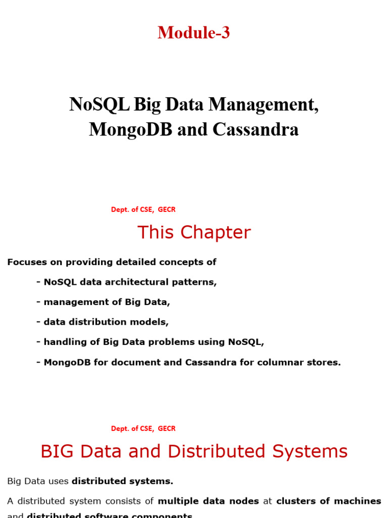 BDAModule 3 | PDF | No Sql | Relational Database