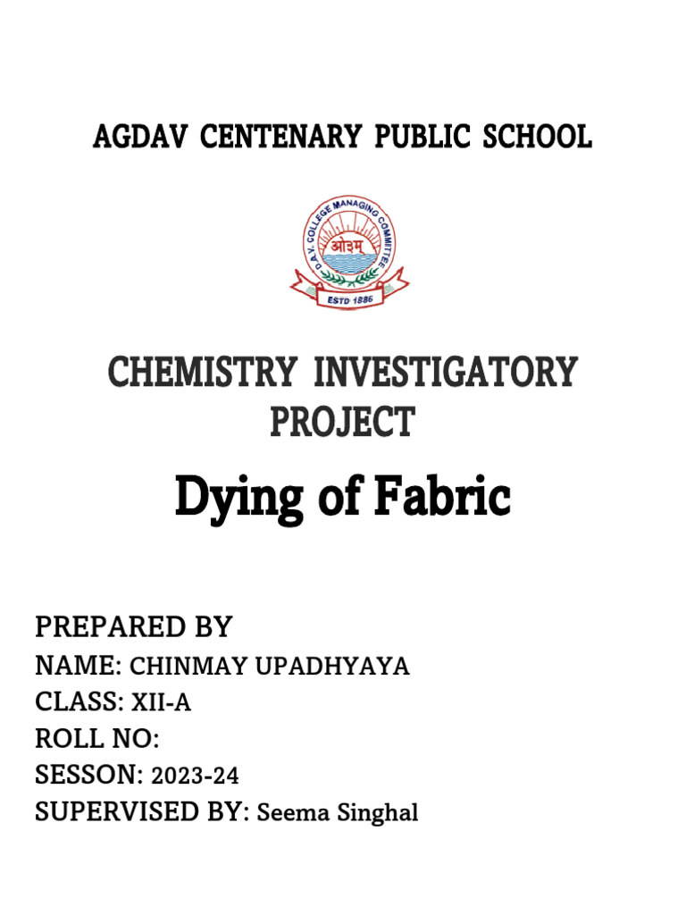 Dying of Fabric Final Final Final | PDF | Dyeing | Dye