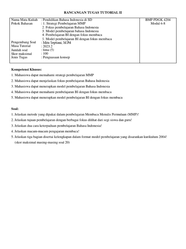Tugas Tutorial 2 - PBI | PDF