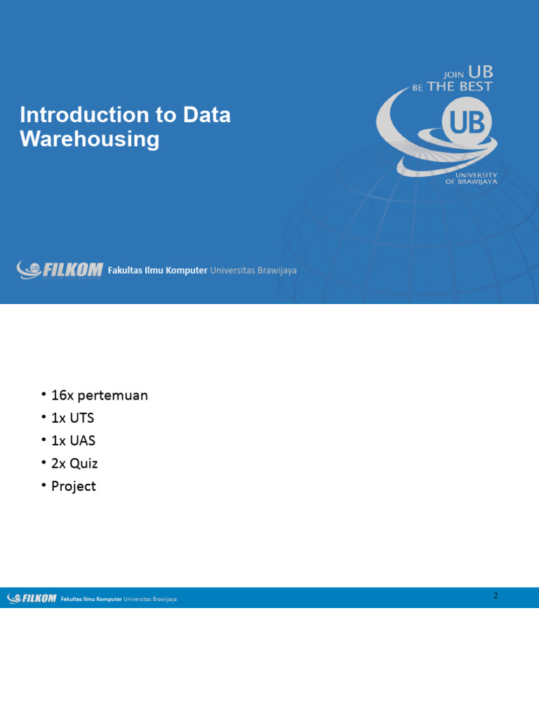 01 - Introduction To Data Warehouse | PDF | Data Warehouse | Data