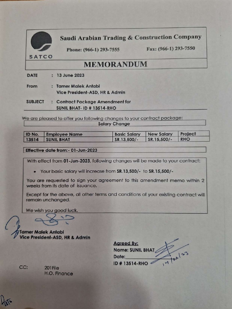 CPA Memo-ID # 13514-RHO Acceptance | PDF