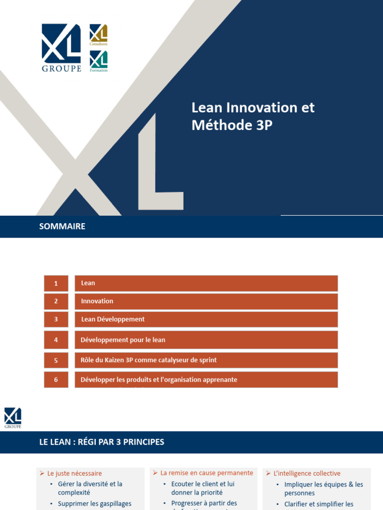 Lean Innovation Methode 3P XLGroupe | PDF | Lean (production) | Business