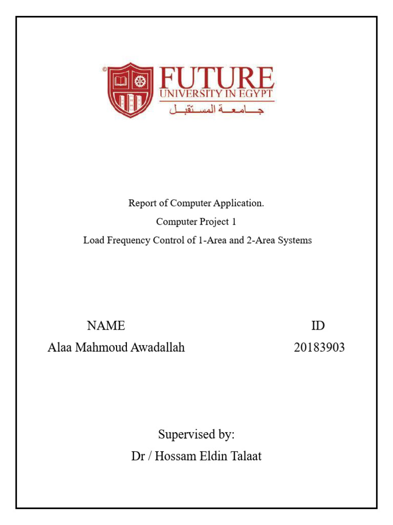 Name Id Alaa Mahmoud Awadallah 20183903 | PDF | Electrical Engineering ...
