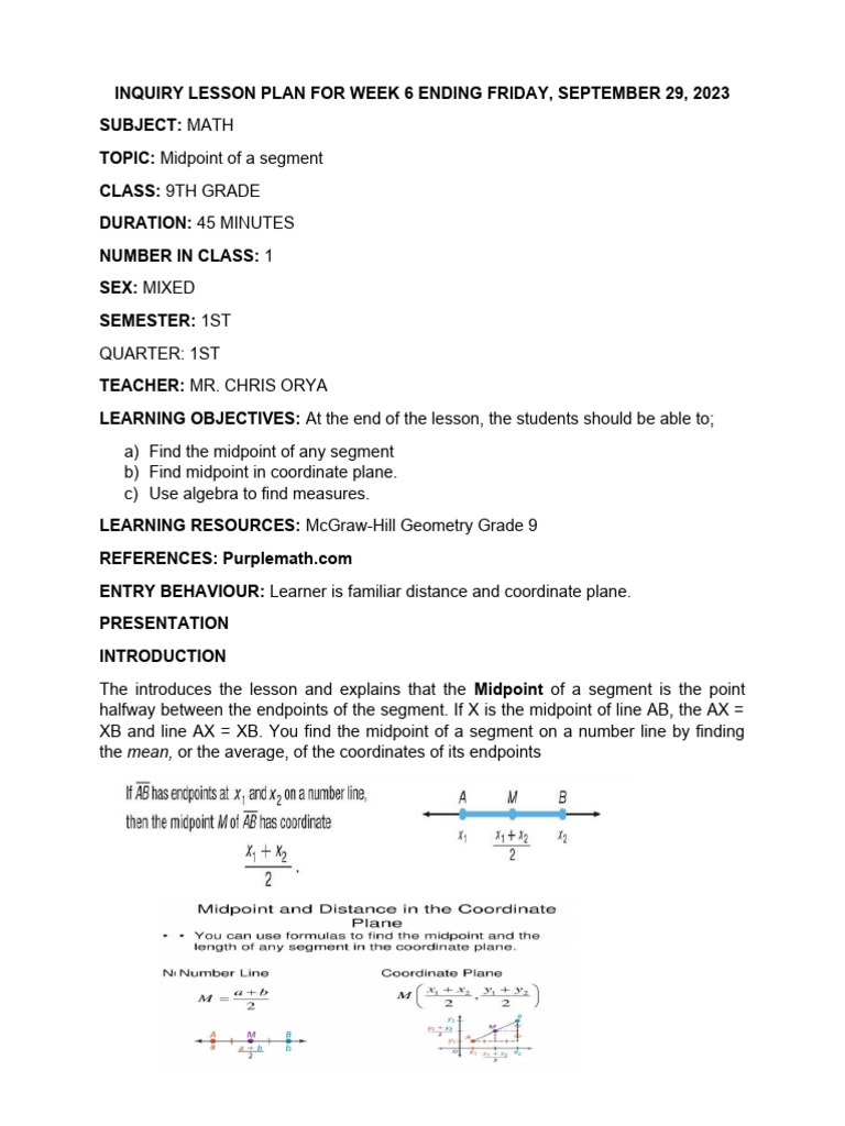 Math Week 6 Ninth Grade | PDF