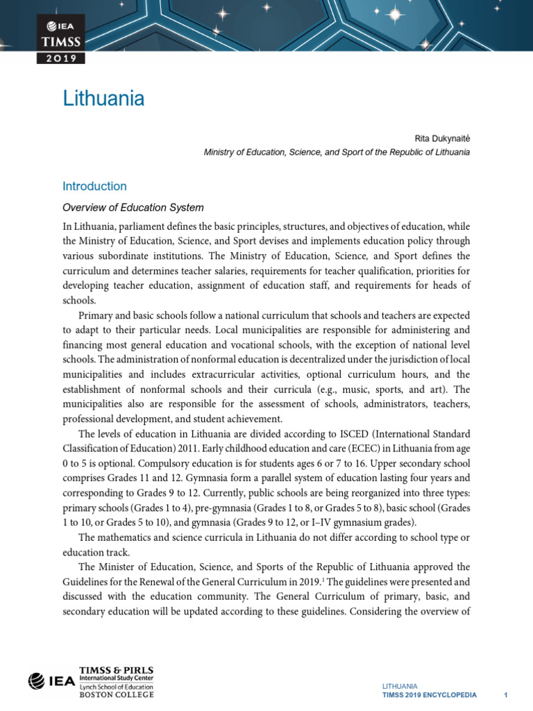 Lithuania Pdf Triangle Area