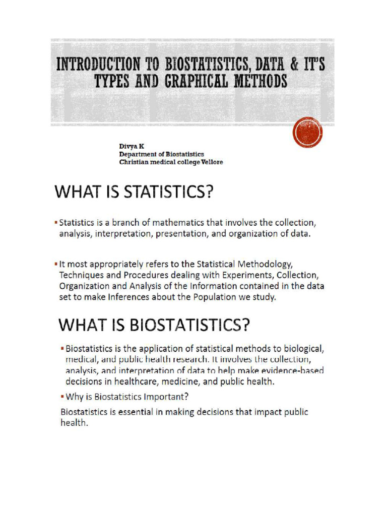 Biostatistics Classes PDF | PDF | Sampling (Statistics) | Standard ...