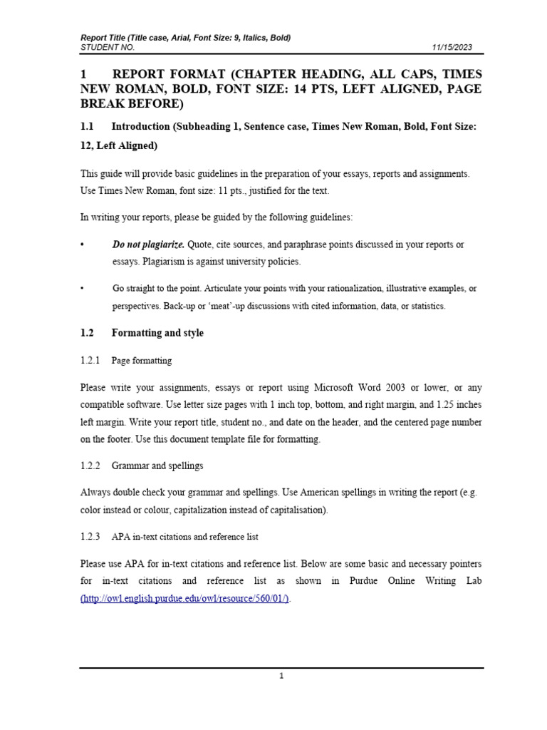 Format Short | PDF | Apa Style | Citation