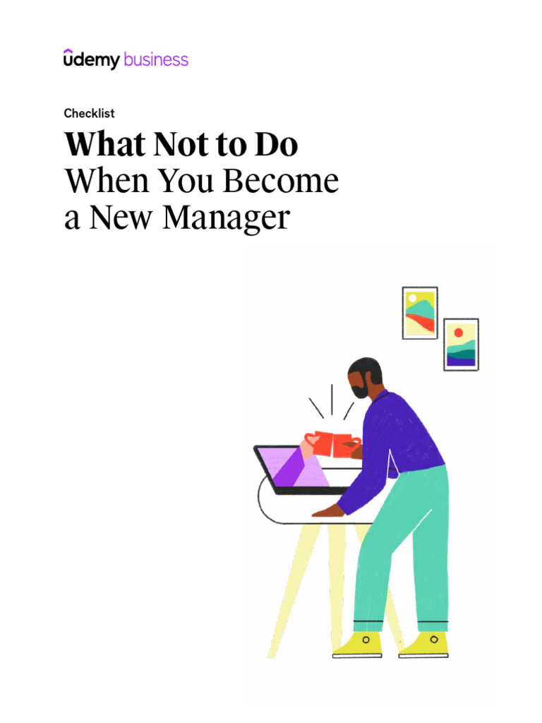 Udemy - Business - Common - Hazards - New Managers - Avoid - Checklist ...