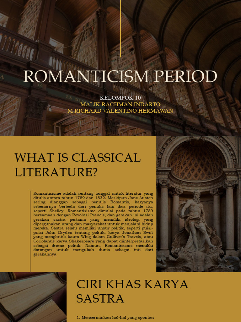 Paper English Literature Romanticism Period | PDF | Sejarah | Klasik