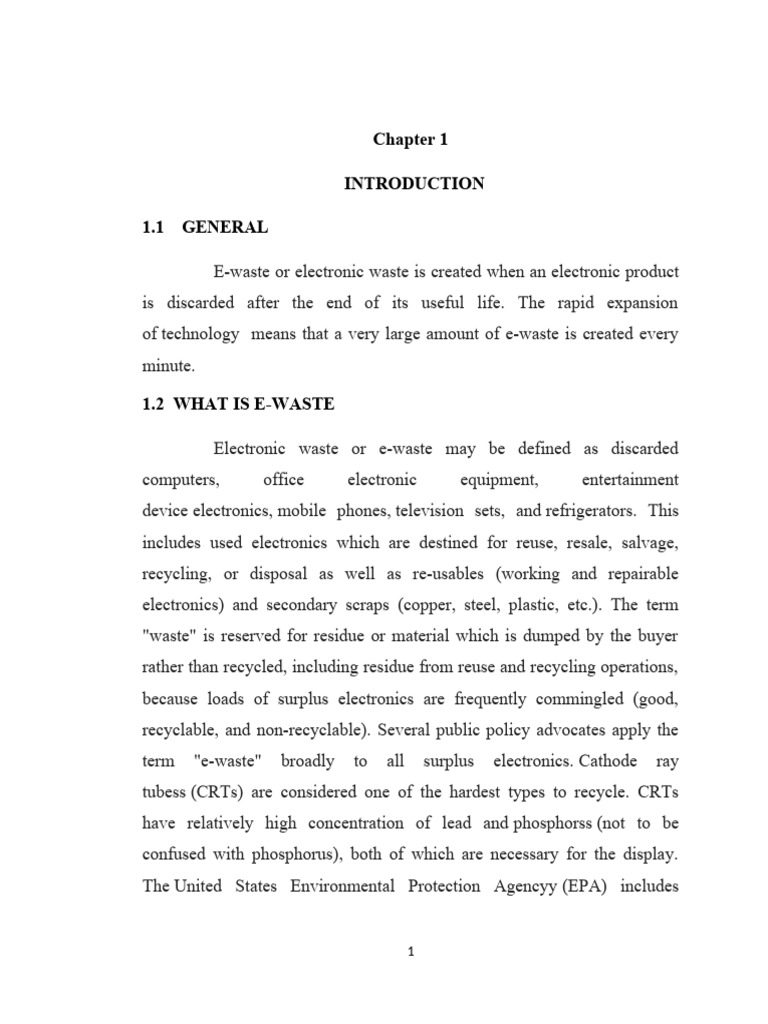 E Waste NOTES | PDF | Electronic Waste | Waste