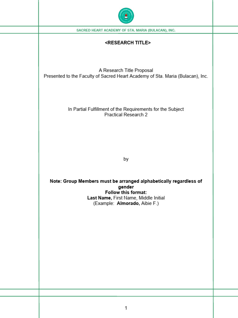 Concept Paper Format 2023 2024 | Download Free PDF | Science