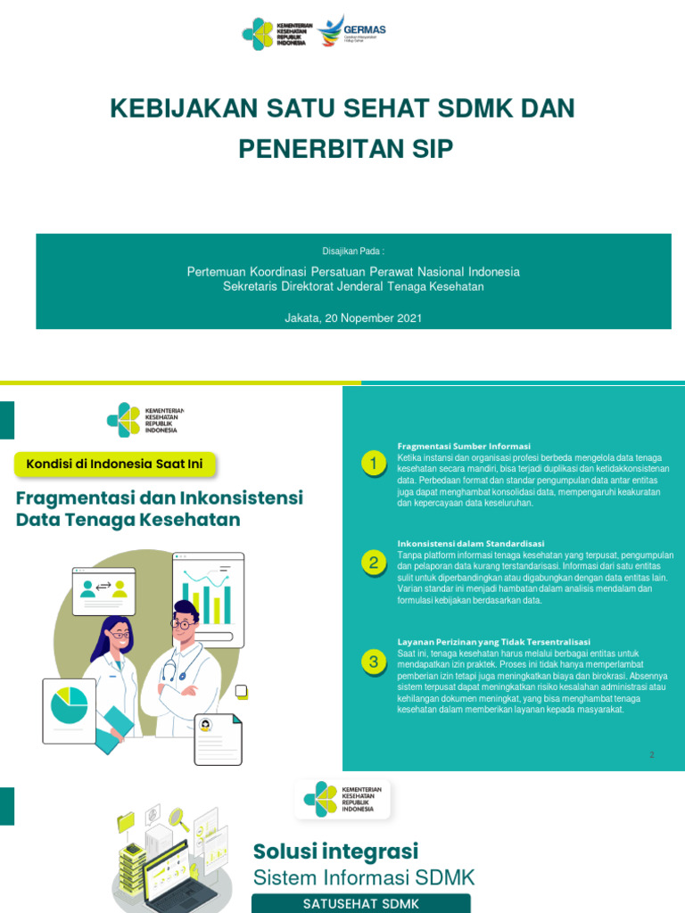 SATUSEHAT SDMK: Solusi Data Kesehatan | PDF