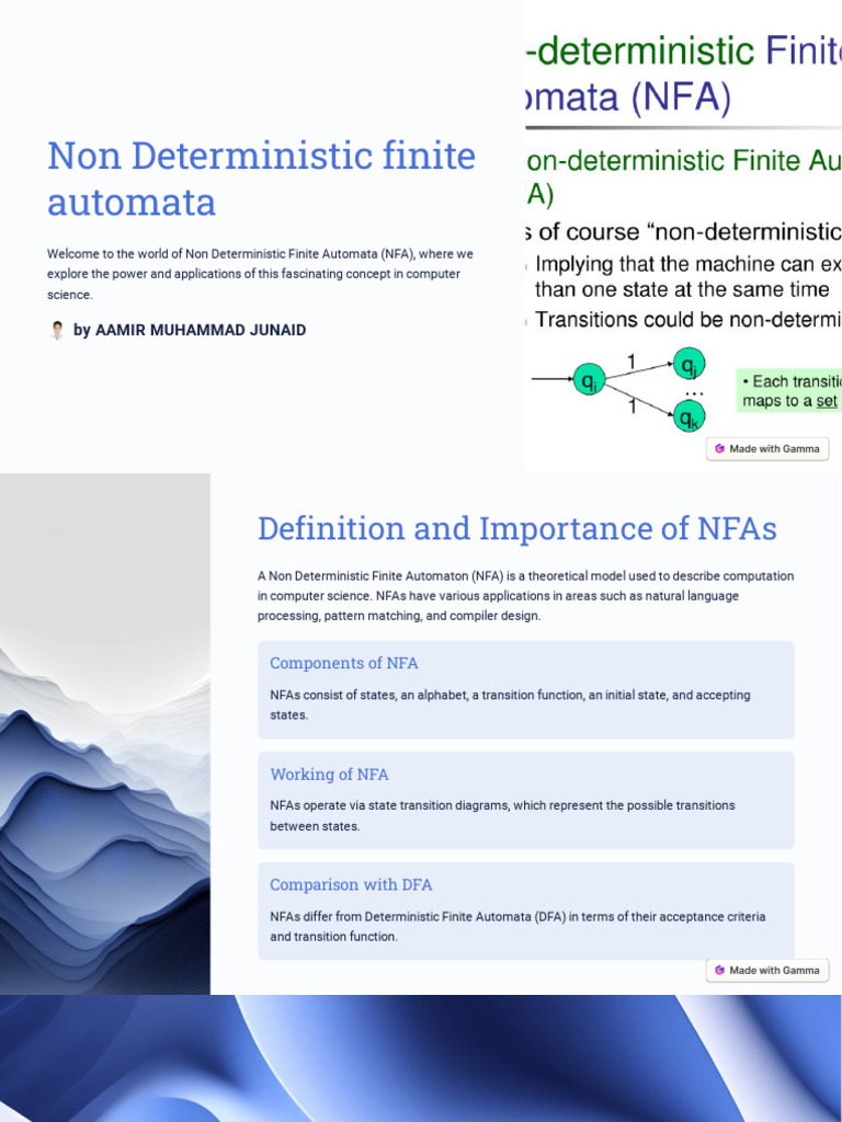 Non Deterministic Finite Automata | PDF | Models Of Computation | Theory Of Computation