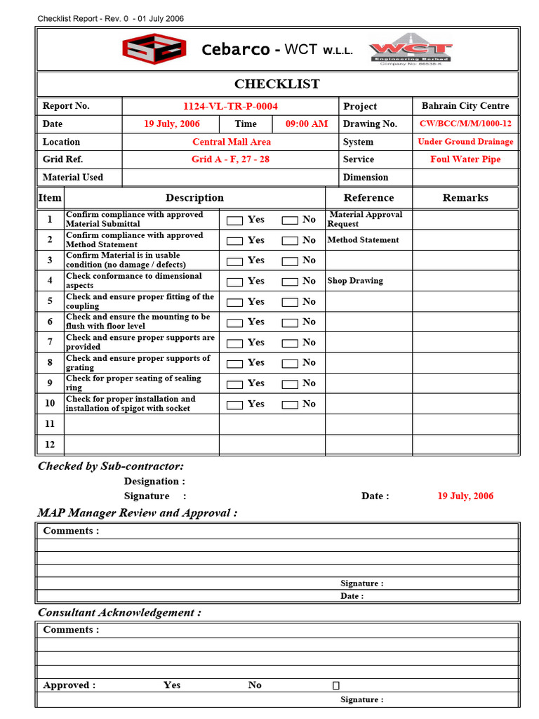 Pressure Test Report | PDF | Manufactured Goods | Civil Engineering