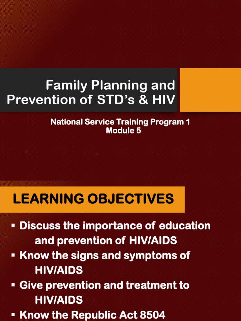 Nstp1 Hiv Aids | PDF | Hiv/Aids | Birth Control