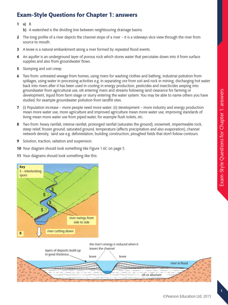 Edexcel IGCSE GRG Answers | PDF | River | Volcano