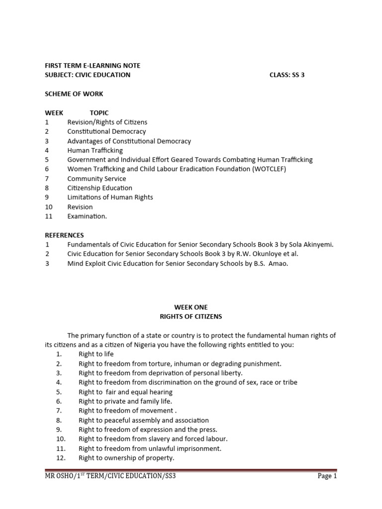 1ST Term S3 Civic | PDF | Democracy | Political Ideologies