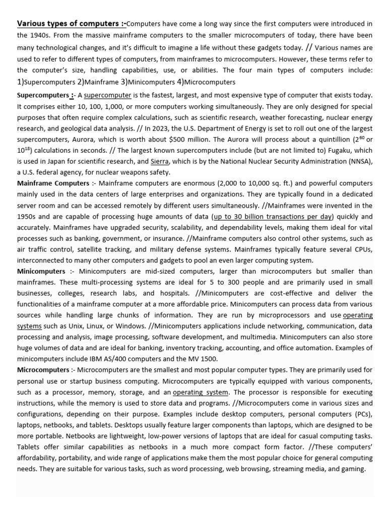 Computer Application | PDF | Random Access Memory | Spreadsheet