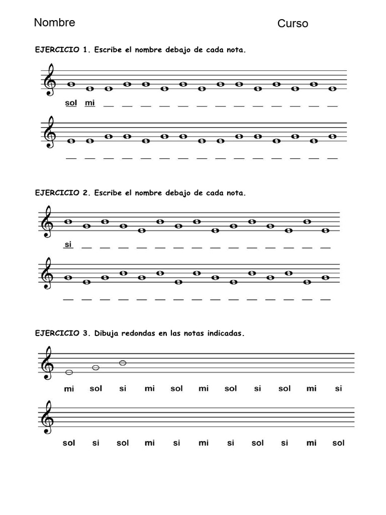 Ficha Repaso Notas | PDF