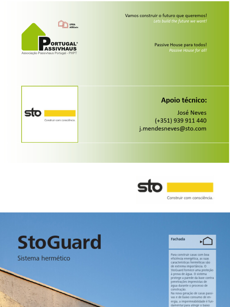 3 - StoGuard - 20200311 - PTpresentation | PDF | Argamassa (alvenaria ...