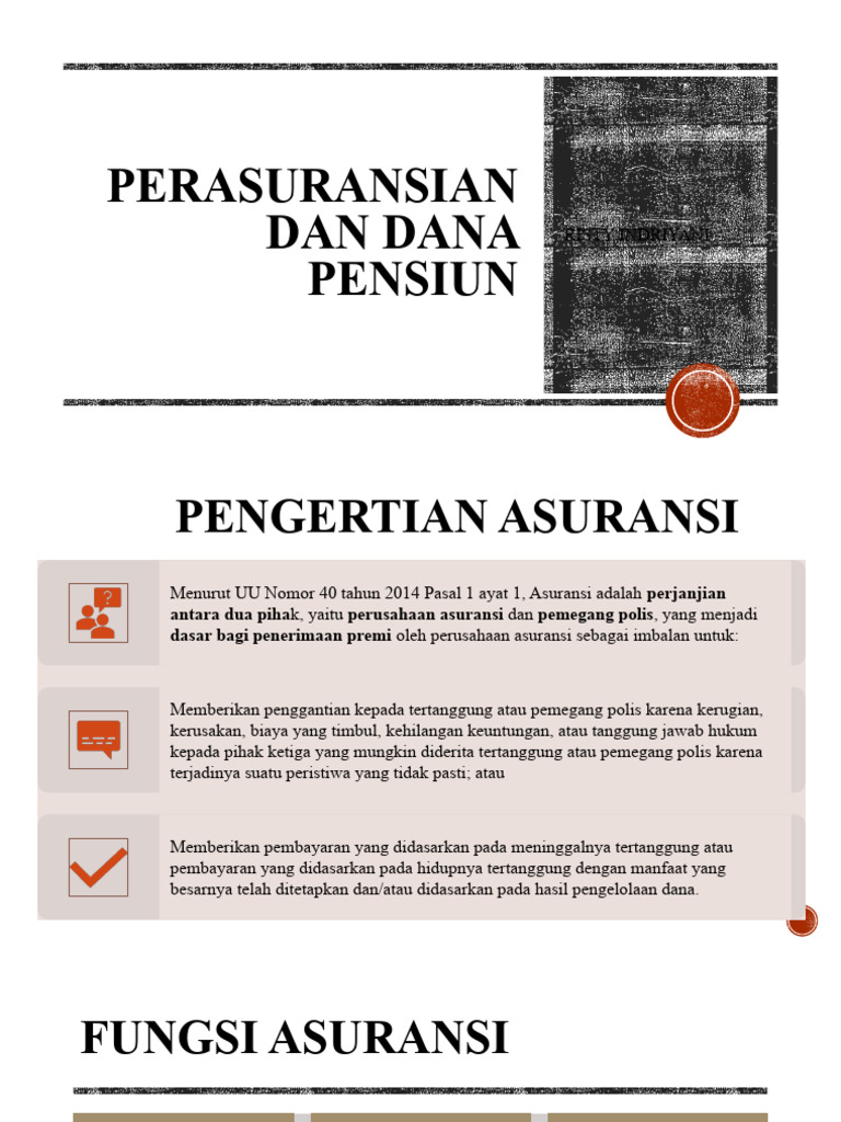 Asuransi Dan Dana Pensiun | PDF