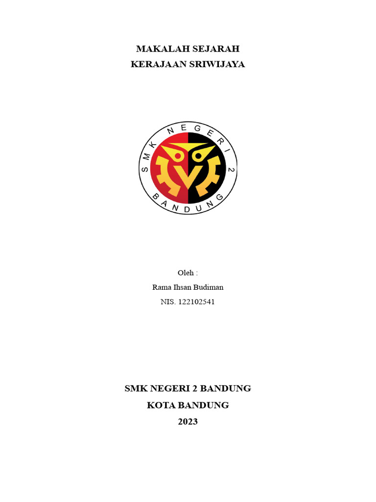 Sejarah dan Kejayaan Kerajaan Sriwijaya | PDF