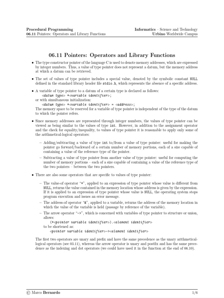 PPro 18 | PDF | Pointer (Computer Programming) | Data Type