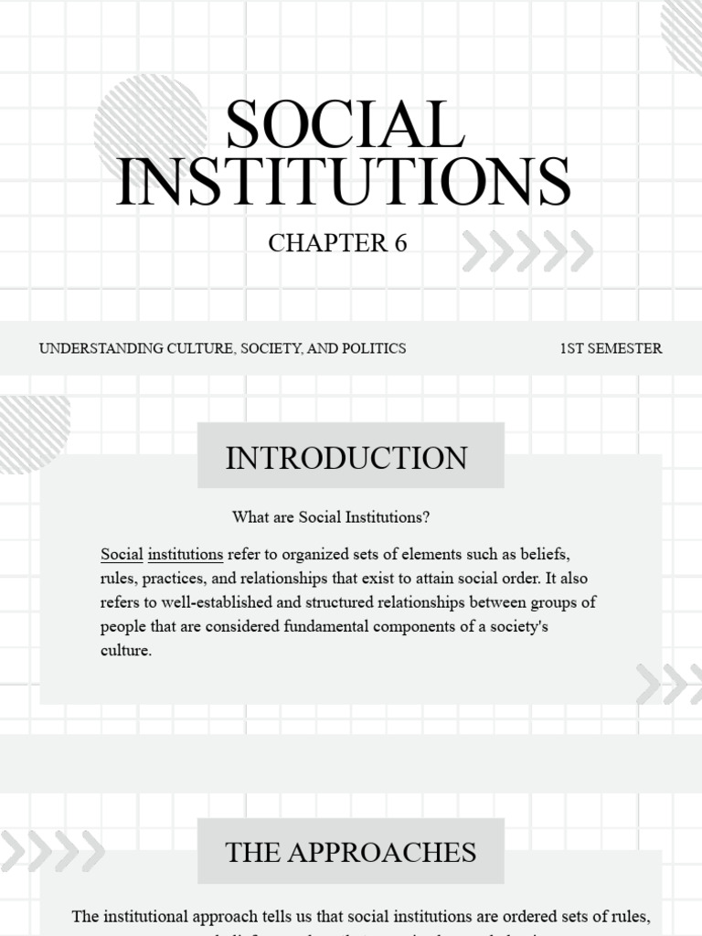 Ucsp Chapter6 Socialinsti | PDF | Family | Monotheism
