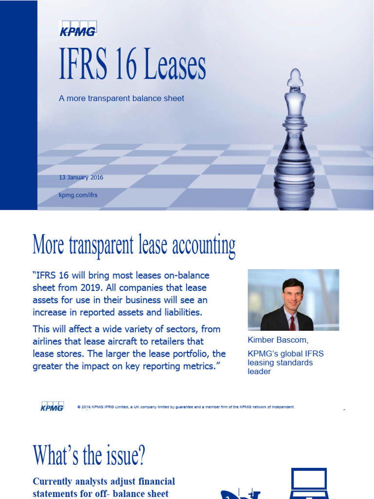Ifrs 16 Leases Slideshare Jan 2016 | PDF | Balance Sheet | Business ...