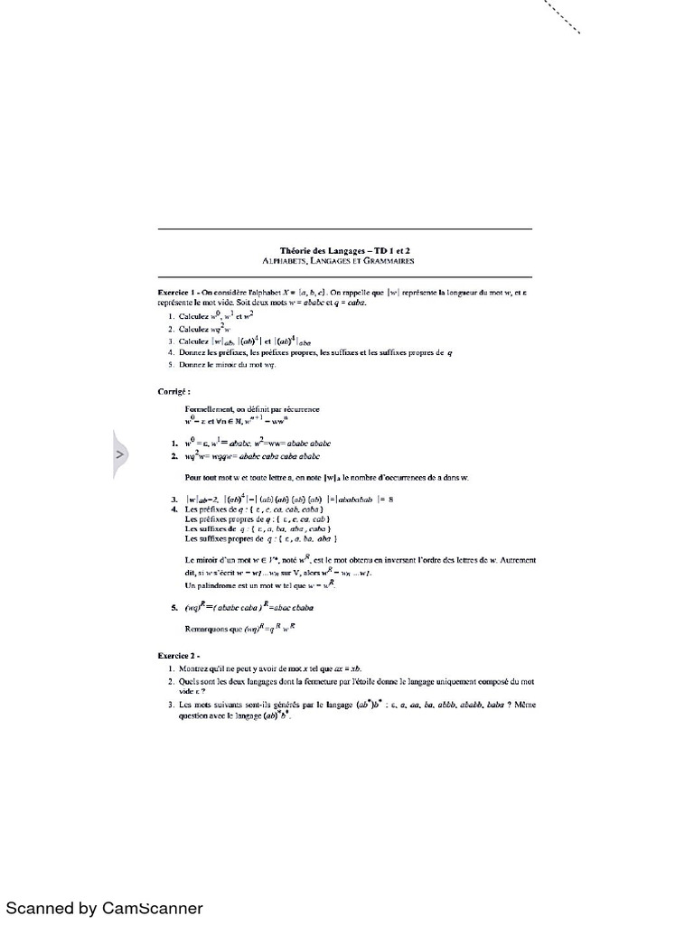 Corrigé Complet TD | PDF