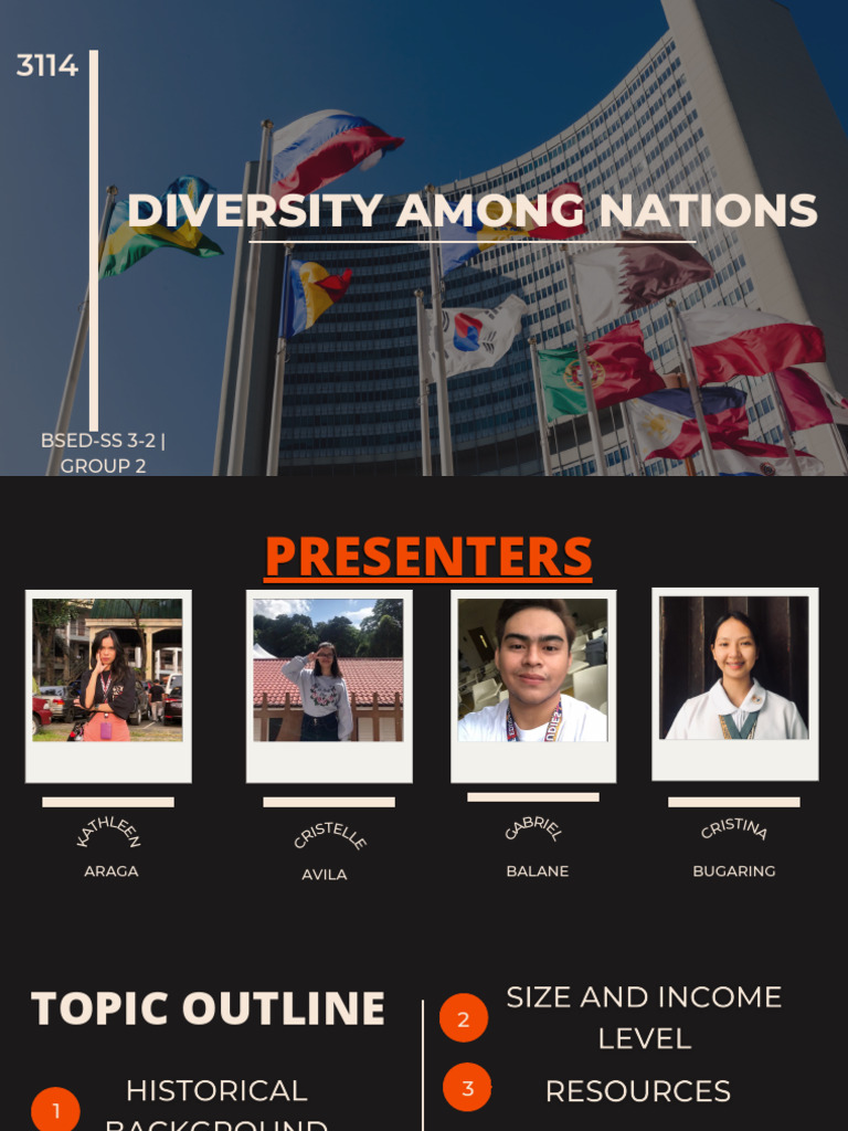 Group 2 - PPT (Diversity Among Nations) | PDF | Infrastructure | Multiculturalism