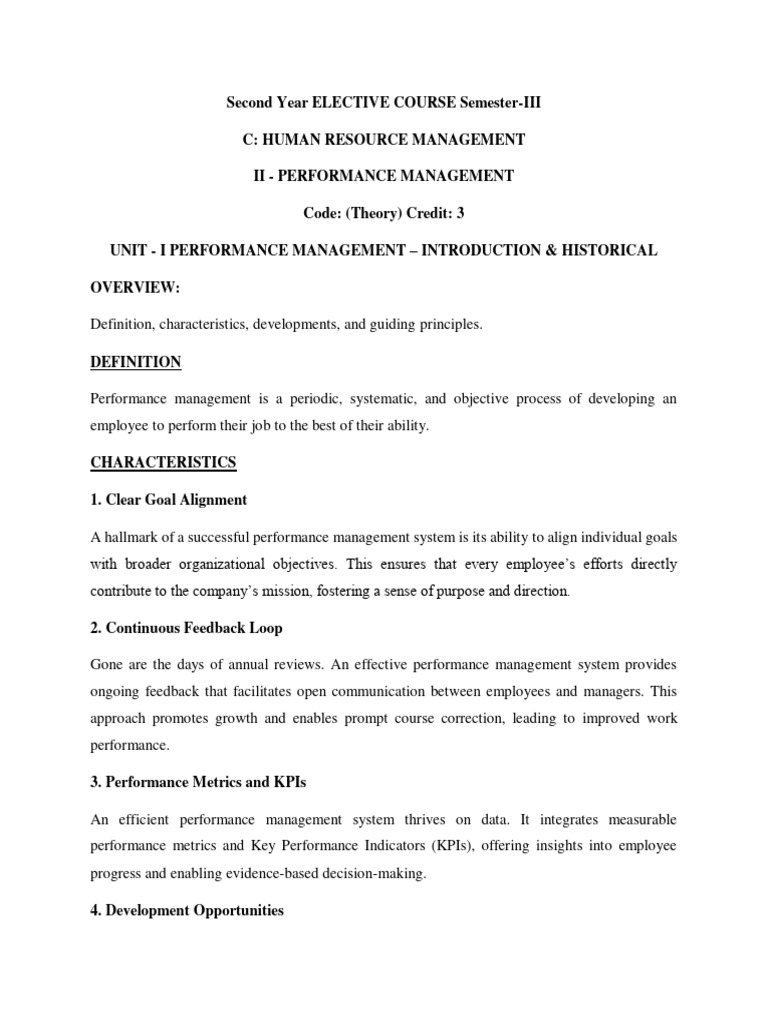 Performance Management Material II MBA | PDF | Performance Management | Performance Appraisal