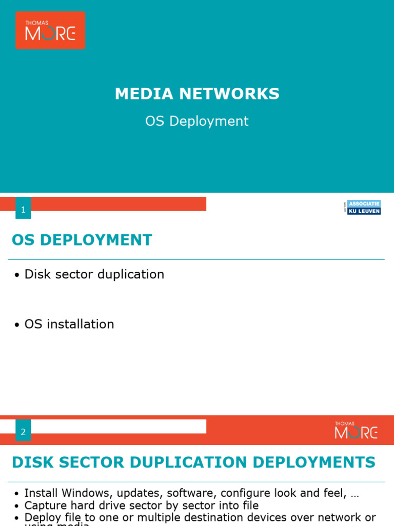 Media Networks - OS Deployment | Download Free PDF | Operating System | Installation (Computer ...